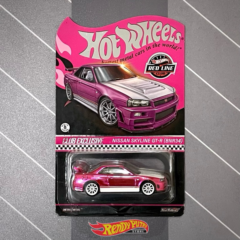 Jual Hot Wheels RLC Nissan Skyline R34 Pink Free Protector | Shopee ...