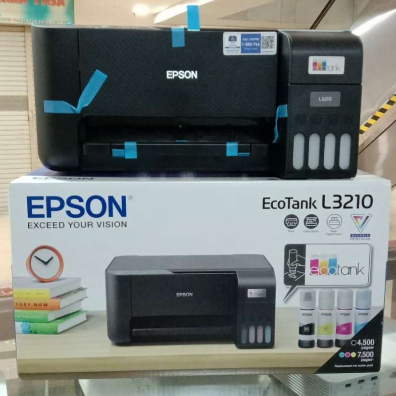 Jual Printer Epson EcoTank L3210 All-in-One (Print - Scan - Copy) Ink Tank New, Pengganti Epson ...