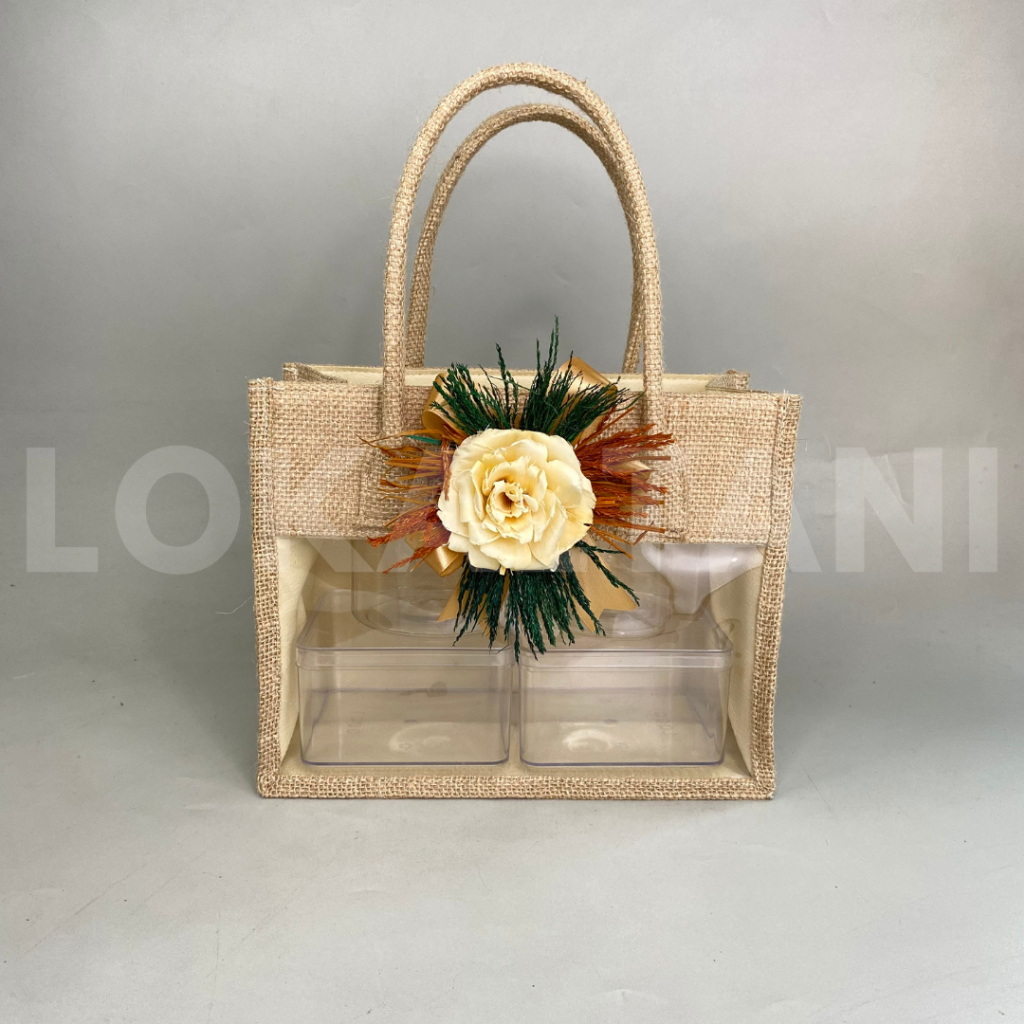 Jual Tas Goni Totebag Premium / Tas Hampers Goni Mika Sedang / Tas Goni ...