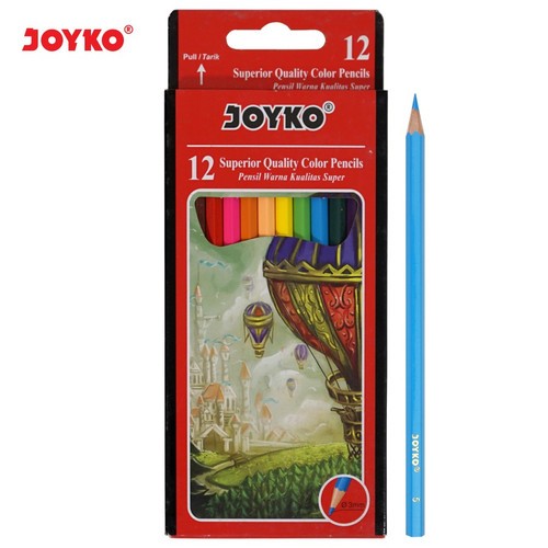 Jual [1 Pack] JOYKO CP-100 - Colour Pencil / Pensil Warna PANJANG ...