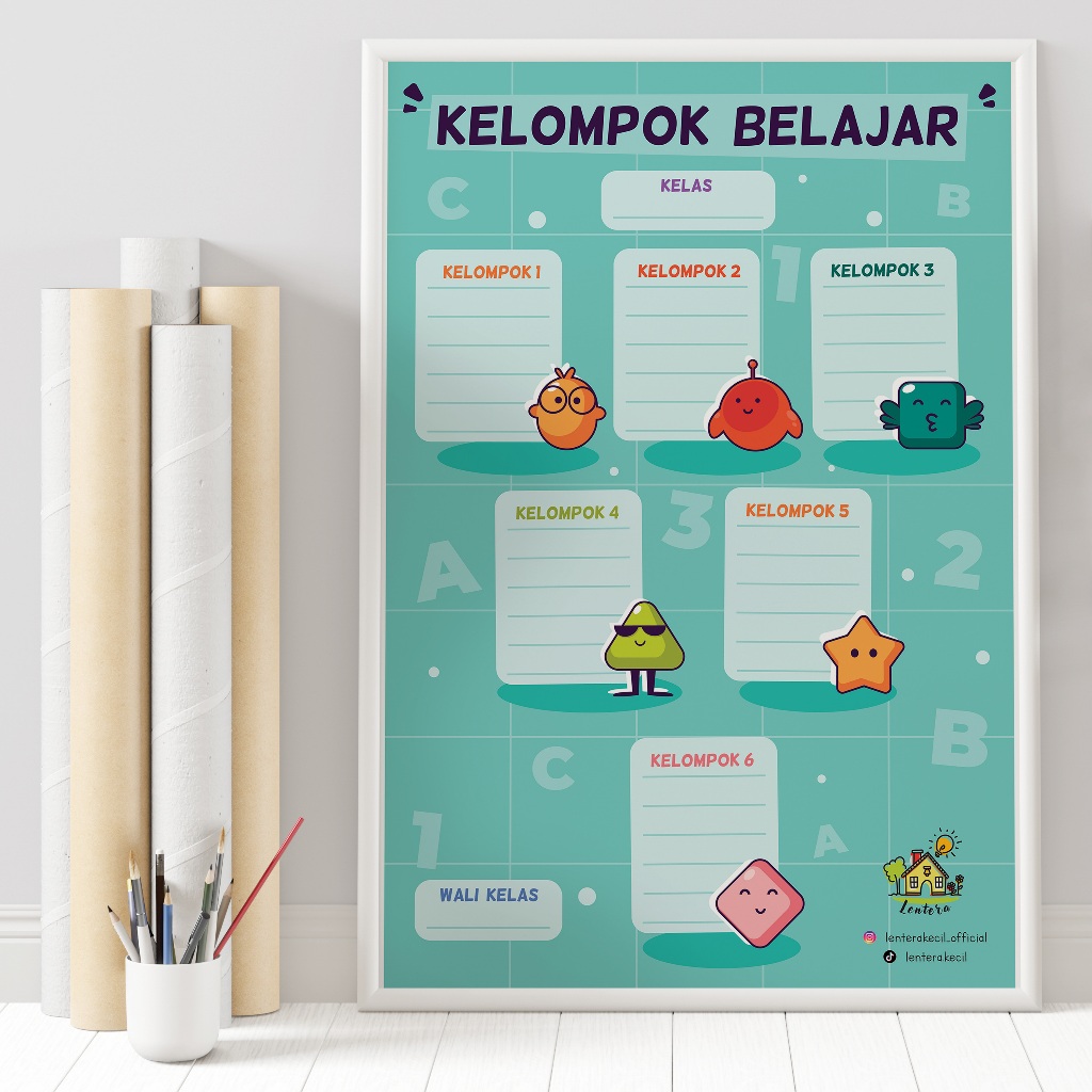 Jual Poster Edukasi Anak KELOMPOK BELAJAR Pendidikan Sekolah | Shopee ...