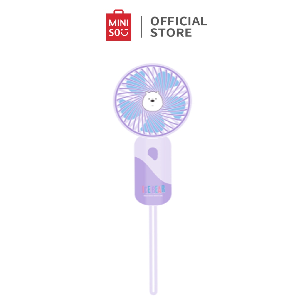 Jual Miniso x We Bare Bears Mini Fan Kipas Tangan Kipas Mini Genggam ...