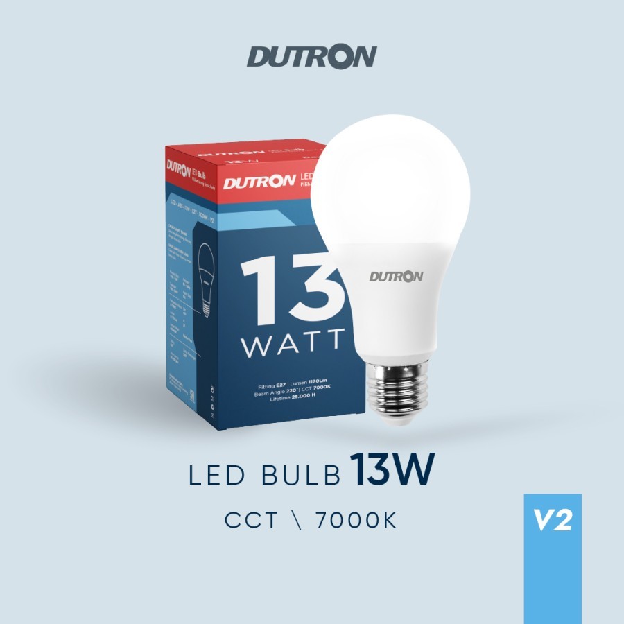 Jual Dutron Lampu LED Bulb 13 Watt Warna Putih 7000K | Shopee Indonesia