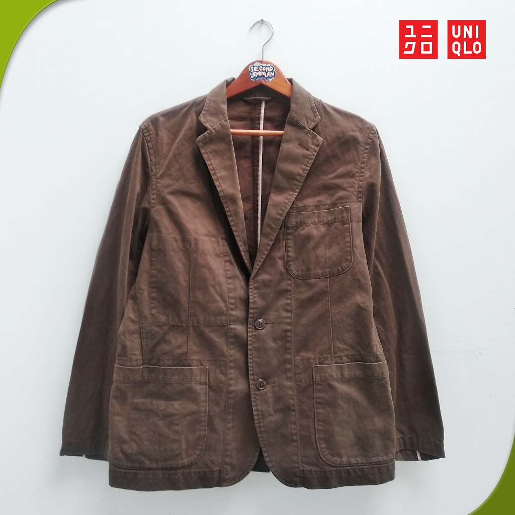 Jual Blazer Uniqlo Coklat Pria | Shopee Indonesia