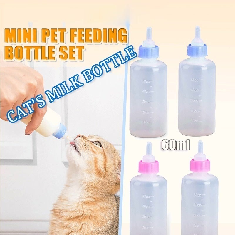 Jual 60ML Kucing Botol Susu Botol Dot Susu Anjing Kitten Botol Susu ...