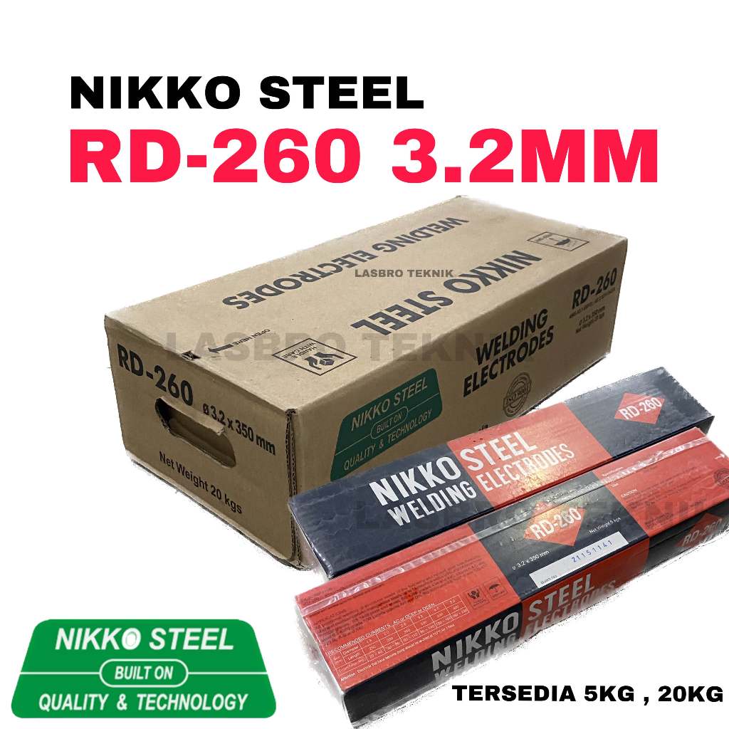 Jual Kawat Las RD-260 3.2mm E6013 / NIKKO STEEL RD260 3,2mm | Shopee Indonesia