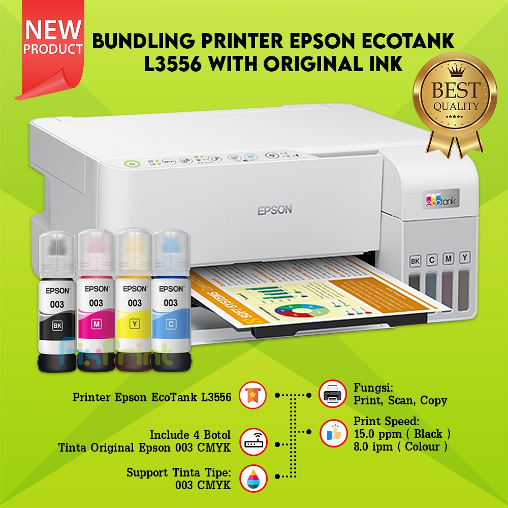 Jual Printer Epson Ecotank L3556 / L3550 Multifungsi Print Scan Copy ...
