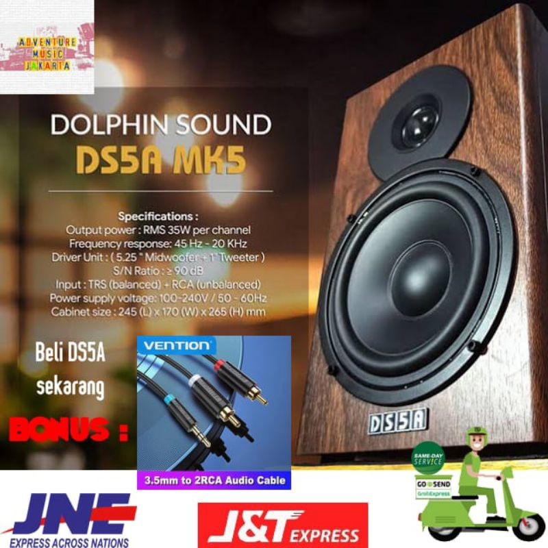 Jual DOLPHIN SOUND DS5A MK5 Speaker Monitor Flat DS 5A DS 5 A | Shopee ...