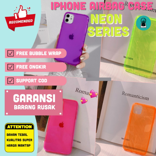 Jual CASE AIRBAG NEON 4 WARNA UNTUK HANDPHONE IP 7 SAMPAI DENGAN 12 ...