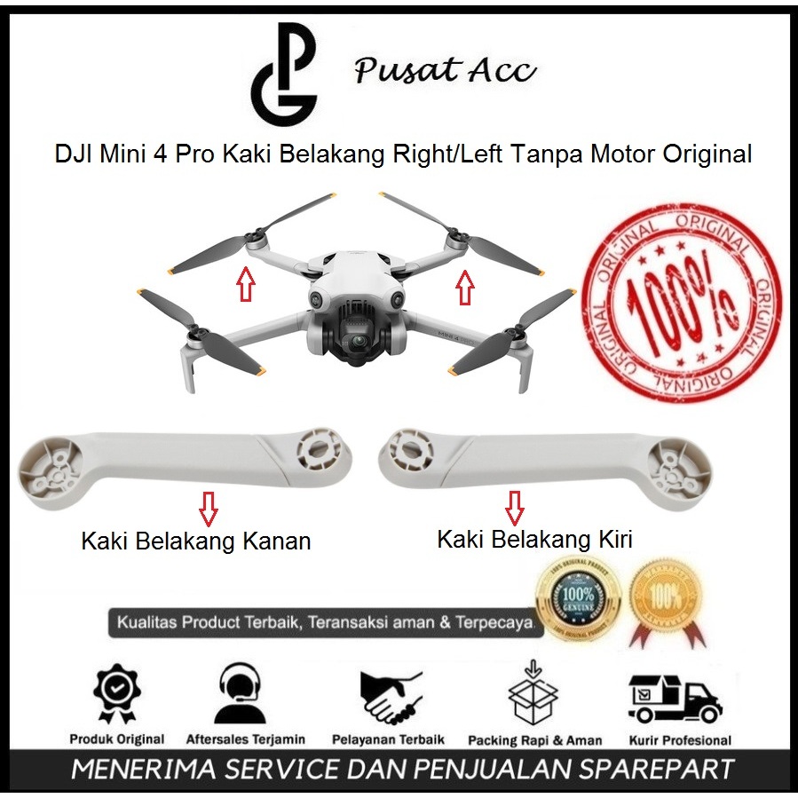 Jual DJI Mini 4 Pro Kaki Belakang Kanan/Kiri Tanpa Motor Original Mini ...