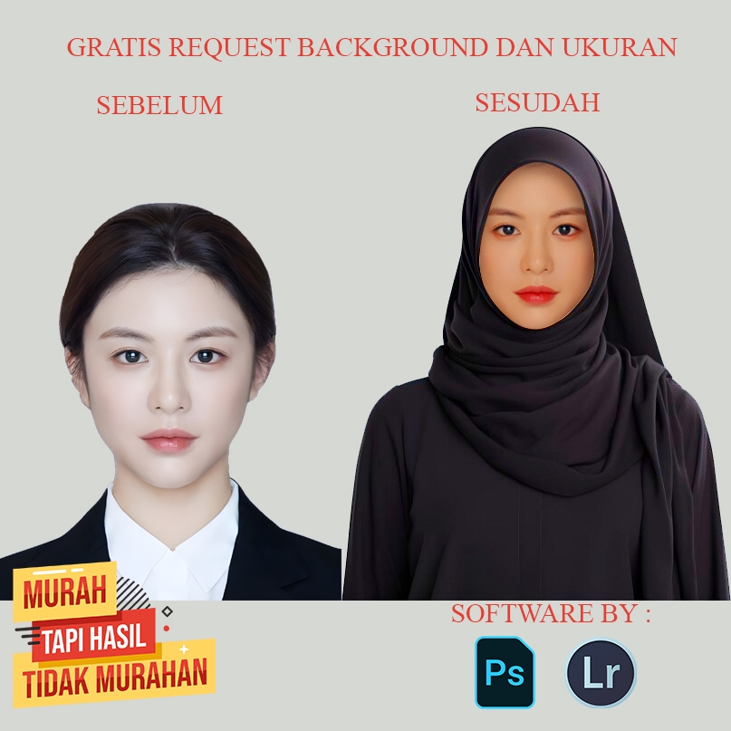 Jual HARGA SEDANG PROMO 50% Edit Foto, gratis request background dan ...
