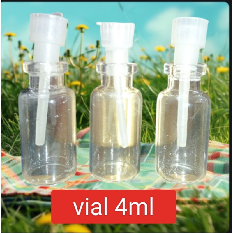 Jual botol vial 3,4 dan 5ml tutup stik'/botol tester ( harga untuk ...