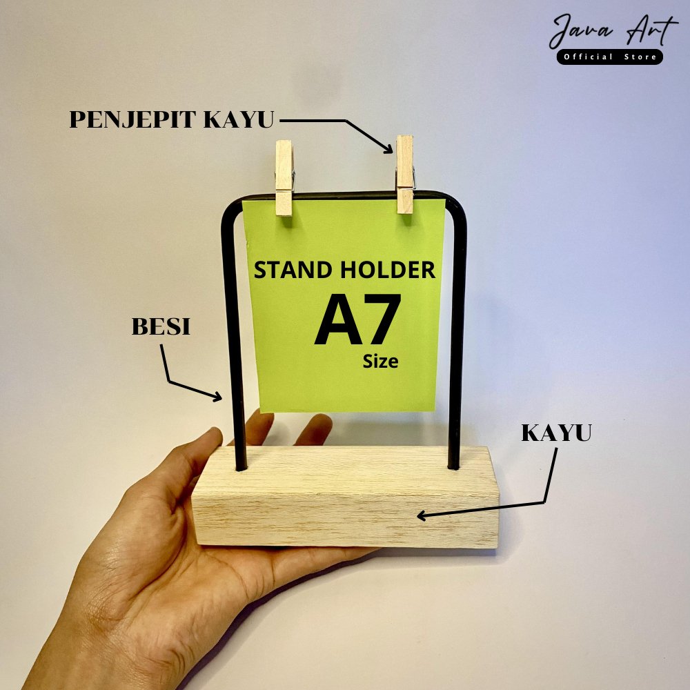 Jual STAND HOLDER MENU A7 PORTRAIT INDUSTRIAL KALENDER MEJA FOTO NOMOR ...