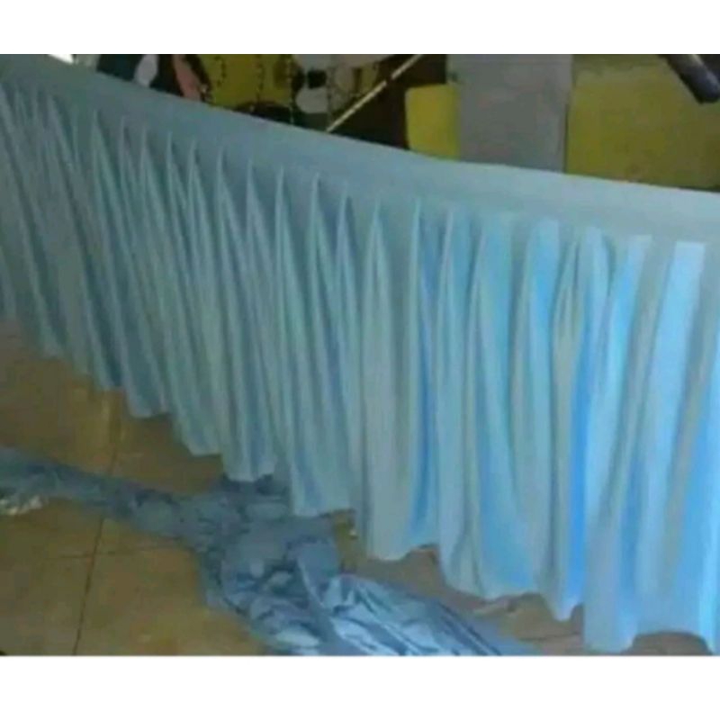 Jual Rok meja prasmanan tinggi 1 meter x panjang 240cm / skriting meja ...
