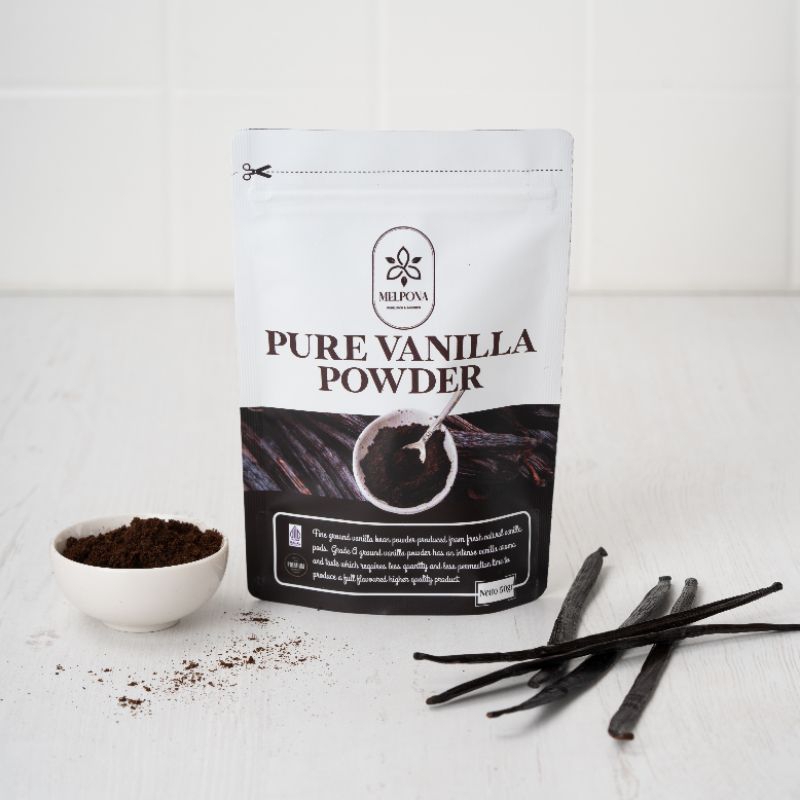 Jual Melpona Pure Vanilla Powder / Bubuk Vanili Murni Halal Certified ...