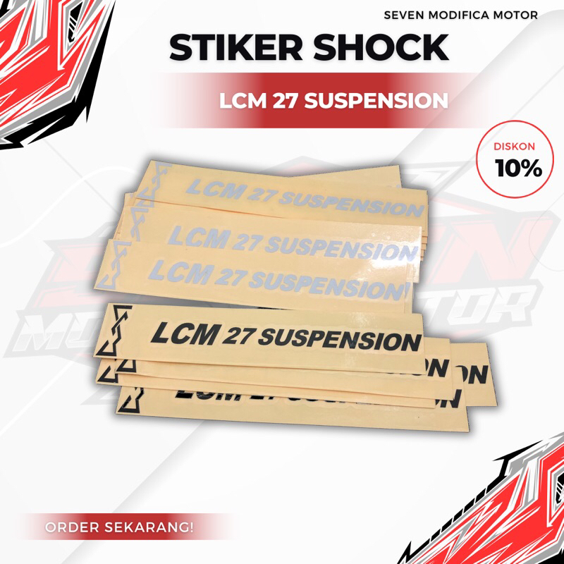 Jual STICKER SHOCK LCM 27 SUSPENSION CUTTING | Shopee Indonesia