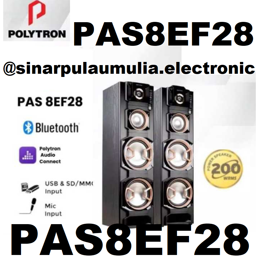 Jual Polytron Speaker Aktif USB Bluetooth - PAS 8EF28 / PAS8EF28 / PAS ...