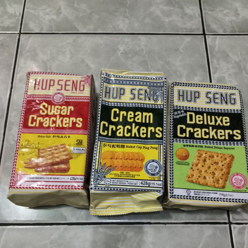 Jual Roti hup seng sugar crackers dan cream crackers, | Shopee Indonesia