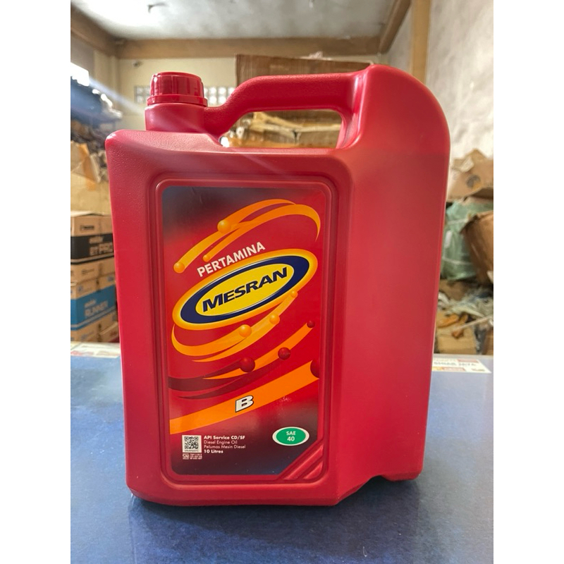 Jual OLI MESIN MOBIL BENSIN 10 LITER MESRAN B40 PERTAMINA SAE 40 ...