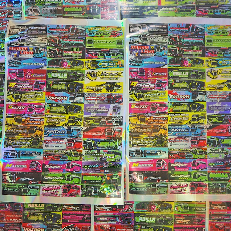 Jual Stiker Panjang Hologram Bus Basuri Voltron Albino Jedha dkk ...