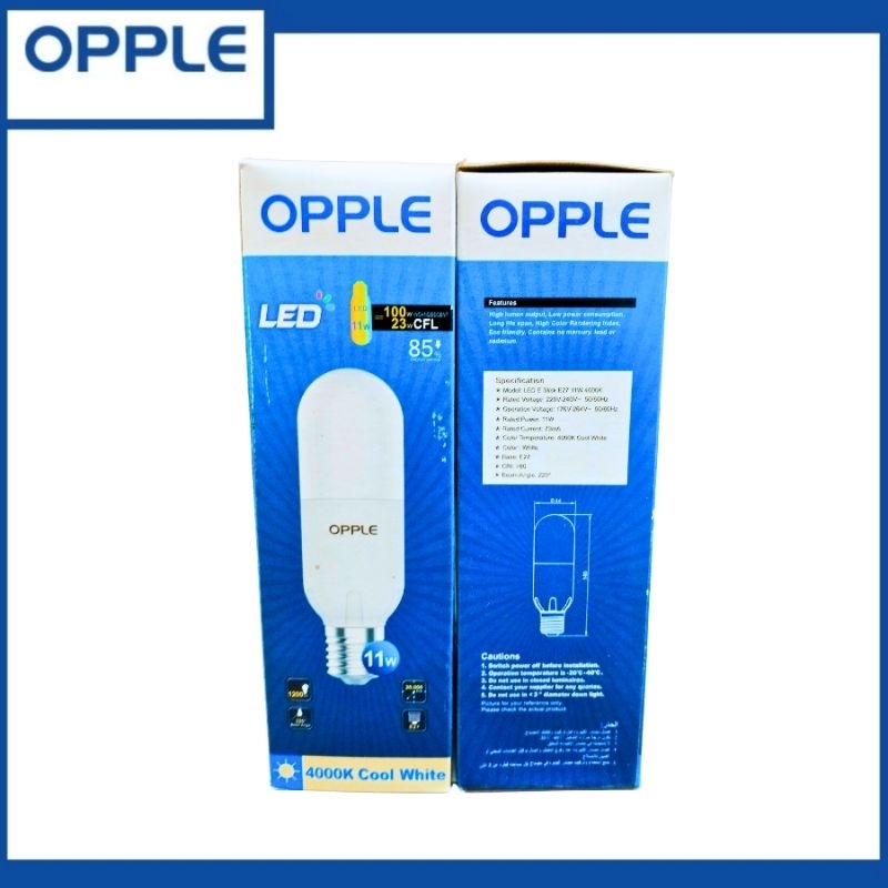 Jual Lampu LED Stick Opple 11 Watt Cool White (SEMU) 4000K | Shopee ...