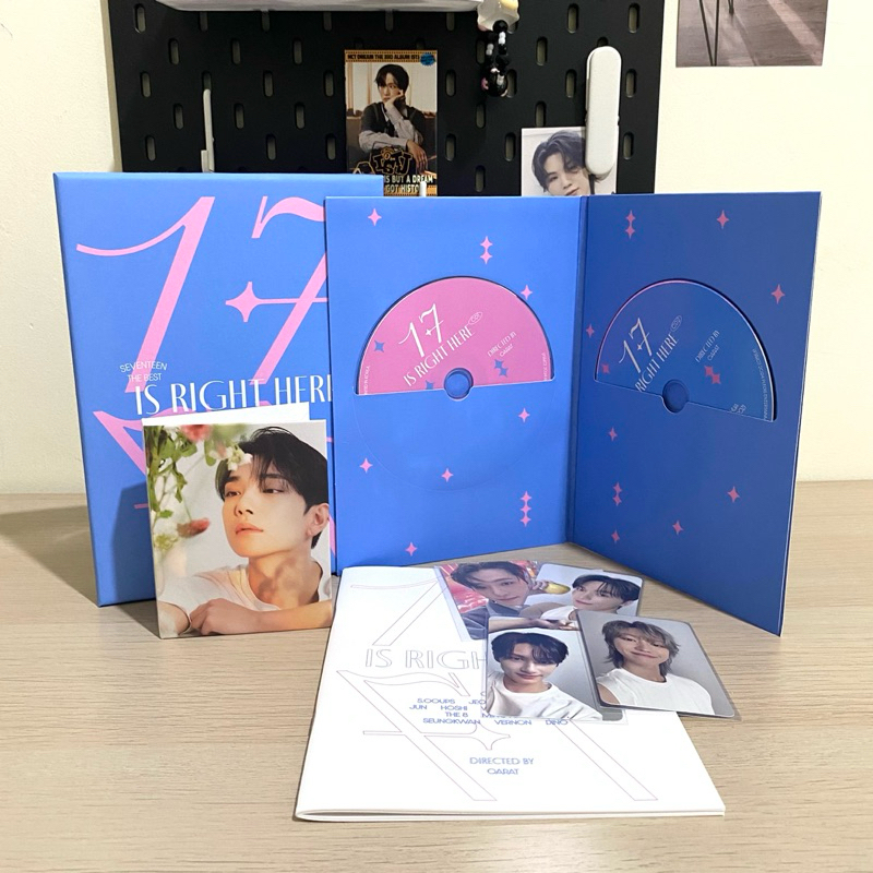 Jual Official Album Seventeen 17 is Right Here Dear Version Kolbuk Joshua Photocard Jun The 8 ...