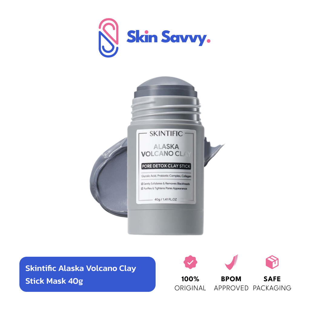 Jual SKINTIFIC - Alaska Volcano Pore Clay Stick 40g | Masker Wajah ...
