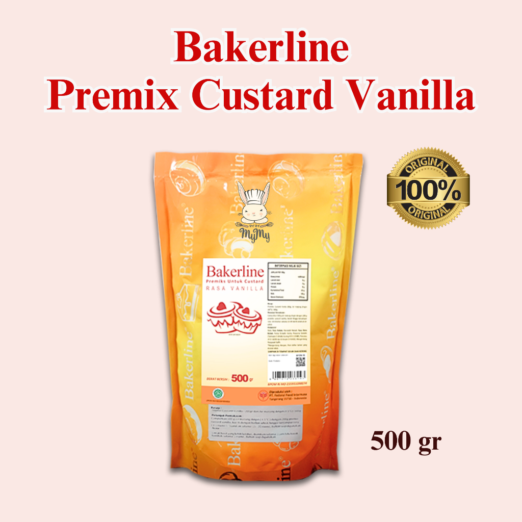 Jual BAKERLINE Custard Powder / Bubuk Vla Instant 500 gram | Shopee ...