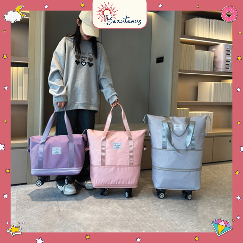 Jual Tas Travel Roda Dorong Bagasi Kabin Bag Lipat 3 Tingkat Size Jumbo ...