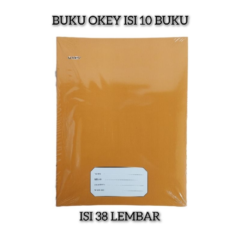 Jual Buku Tulis merek Okey 38 lembar Isi 10 buku 1 pak | Shopee Indonesia