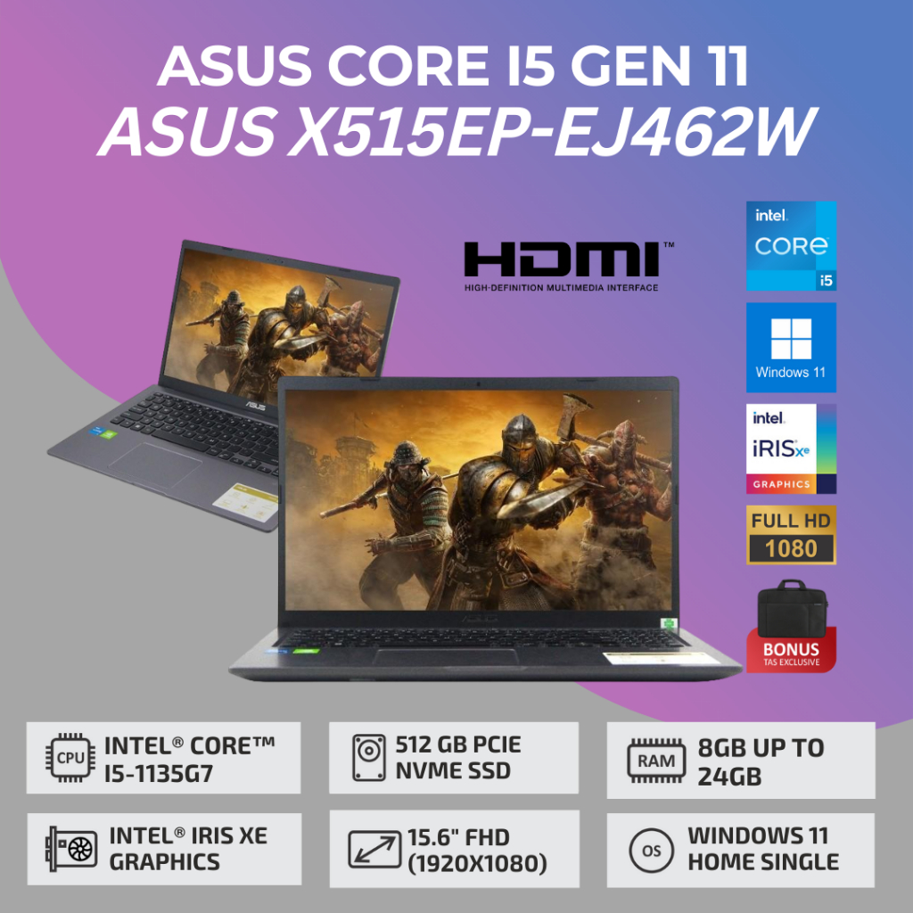 Jual LAPTOP ASUS DESAIN + GAMING Asus X515EP-EJ462W - CORE I5-1135G7 ...