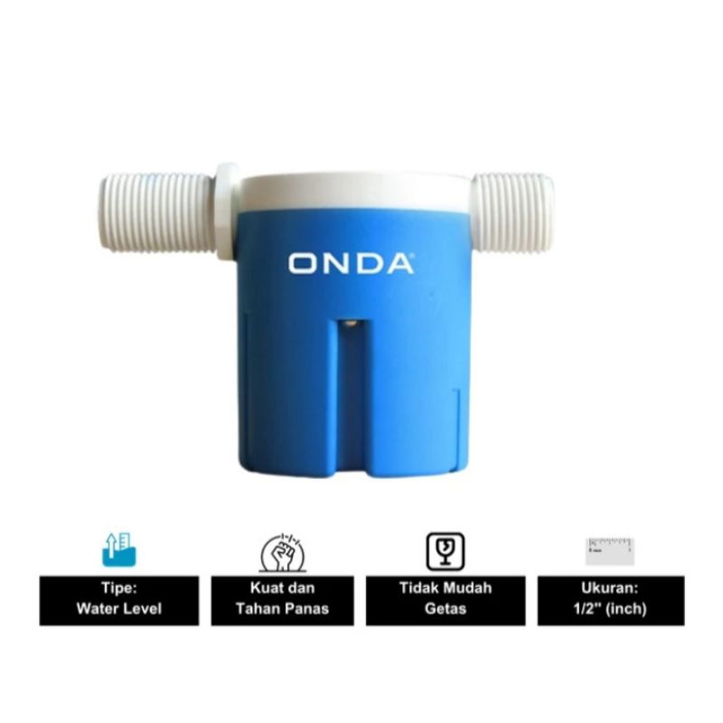 Jual Stop Kran Otomatis 1/2 Inch Onda Pelampung Otomatis Horizontal ...