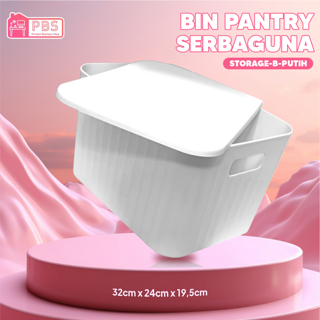 Jual PERABOT Kotak Penyimpanan Bin Pantry Serbaguna Kotak Plastik ...