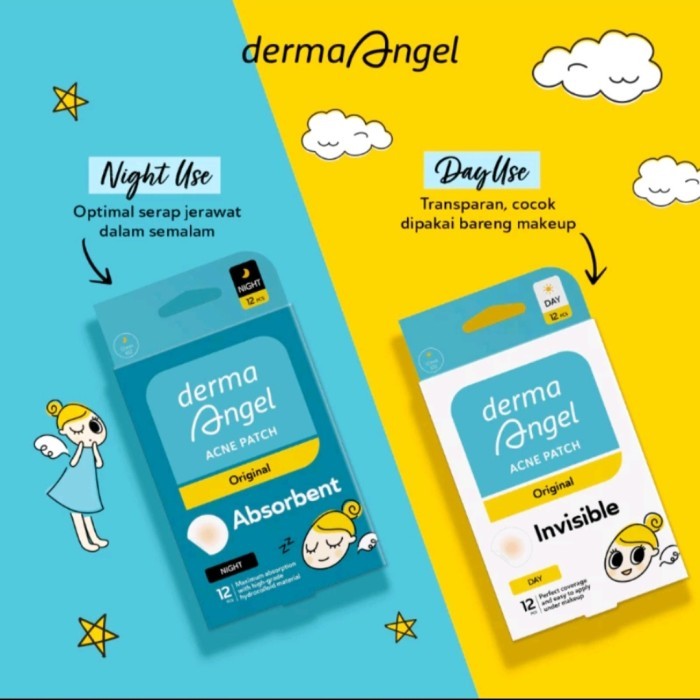 Jual Derma Angel Acne Patch Day Night 6 / 12 pc Sticker Jerawat Derma ...