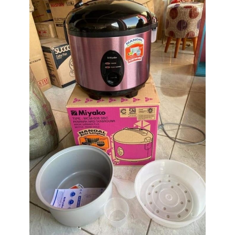 Jual Magicom / penanank nasi serbaguna Miyako McM-508 sbc | Shopee ...
