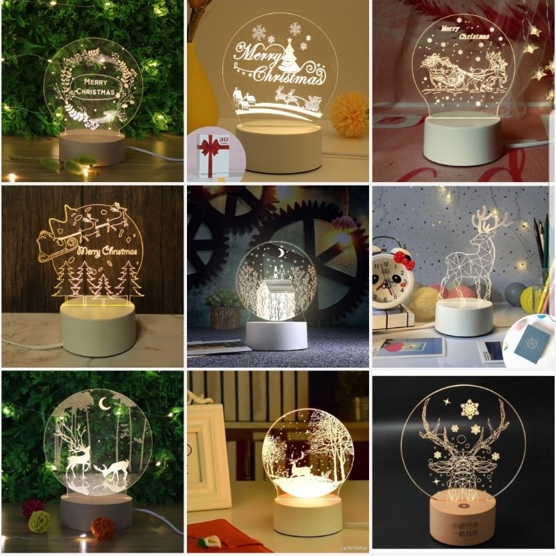 Jual Lampu Hias 3D LED - Desain Kreatif & Modern untuk Kamar Tidur dan ...