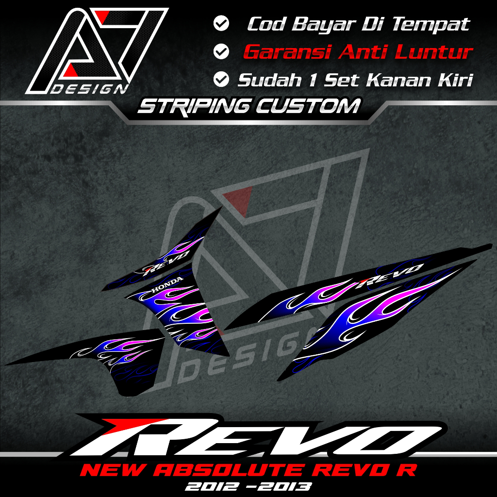 Jual decal revo - striping motor new absolute revo r - list striping ...
