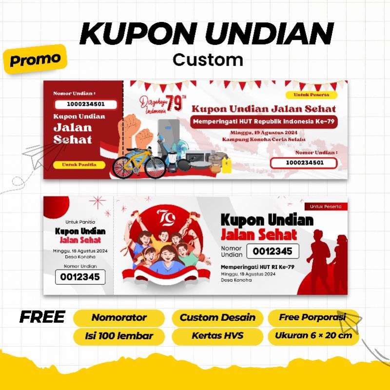 Jual KUPON UNDIAN JALAN SEHAT | KUPON KARCIS | KUPON AGUSTUSAN | Shopee ... Jual KUPON UNDIAN JALAN SEHAT | KUPON KARCIS | KUPON AGUSTUSAN | Shopee ...