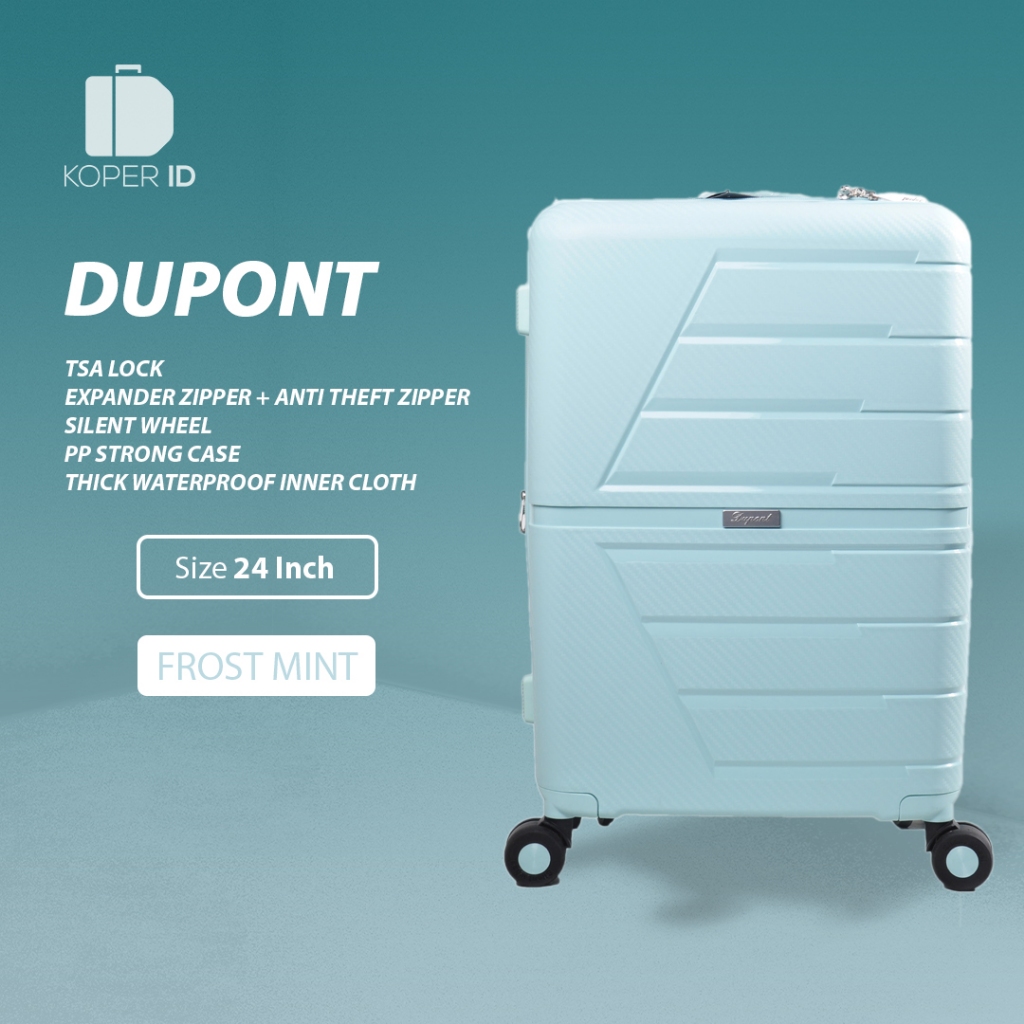 Jual Dupont Koper Hardcase PP Anti Theft Zipper dan Expander dan TSA ...