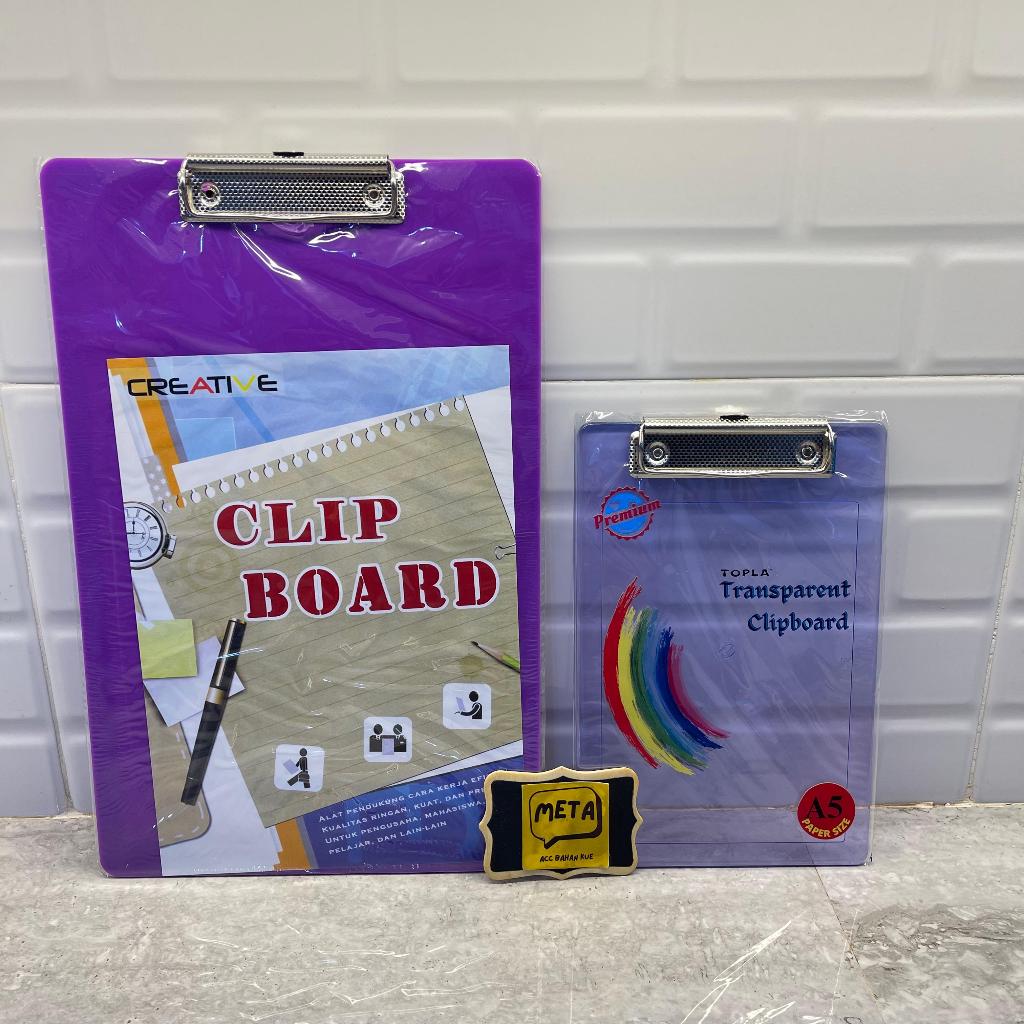 Jual TOP-707 709 CLIPBOARD / PAPAN JALAN PLASTIK / ALAS UJIAN / PAPAN ...
