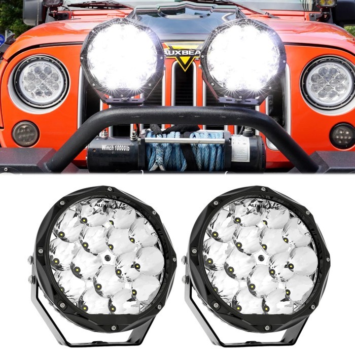 Jual Auxbeam 8.5 Inch 150W Round Off Road Lights Spot Beam LED Driving ...