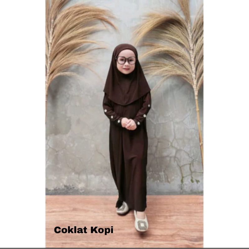 Jual Mecca abaya batwing anak 3-14 tahun model terbaru 2024/gamis ...