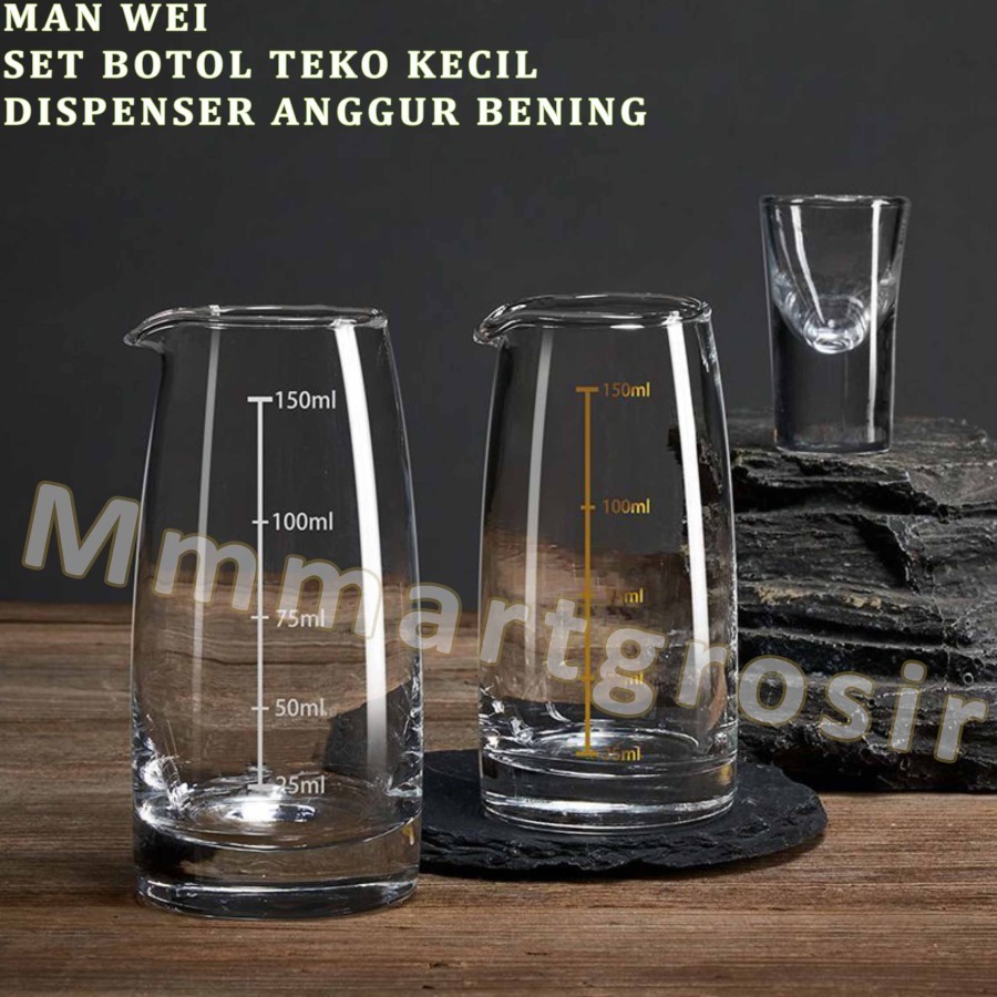 Jual Man Wei / Dispenser Anggur Tanpa pegangan / Set Botol Teko Kecil ...