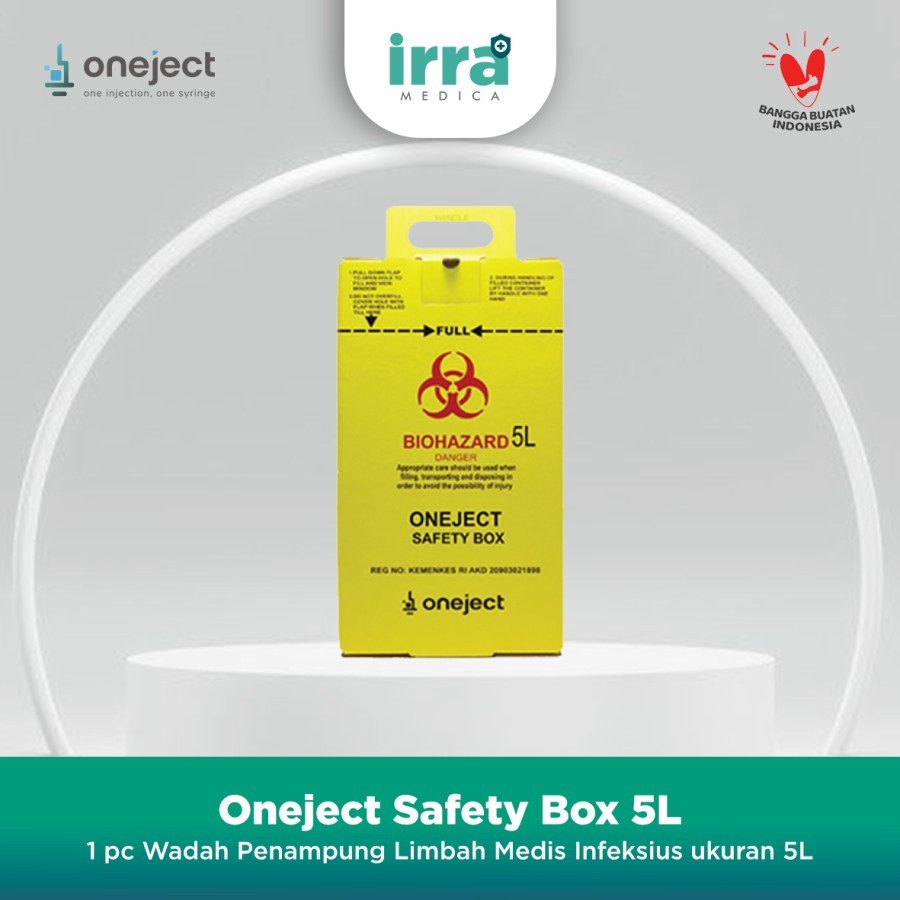 Jual Oneject Safety Box 5L (Wadah Penampung Limbah Medis Infeksius ...