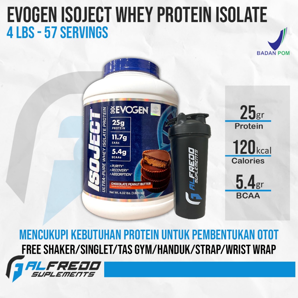 Jual Evogen Isoject 4 Lbs Whey Protein Isolate Ultra Filtered by Hani ...