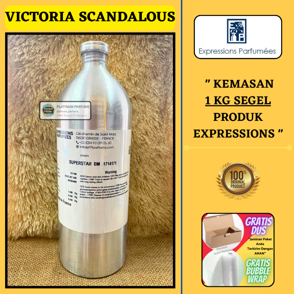 Jual Bibit Parfum VICTORIA SCANDALOUS 1 KG SEGEL ALUMUNIUM EXPRESSIONS ...