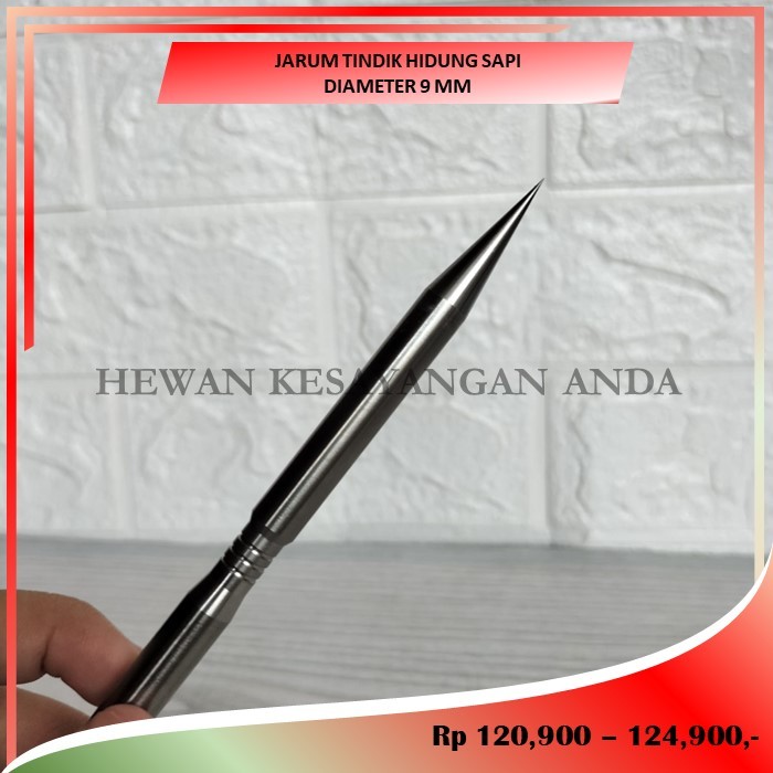 Jual Jarum Stainless Tindik Hidung Sapi Kerbau dll Diameter 9 mm ...