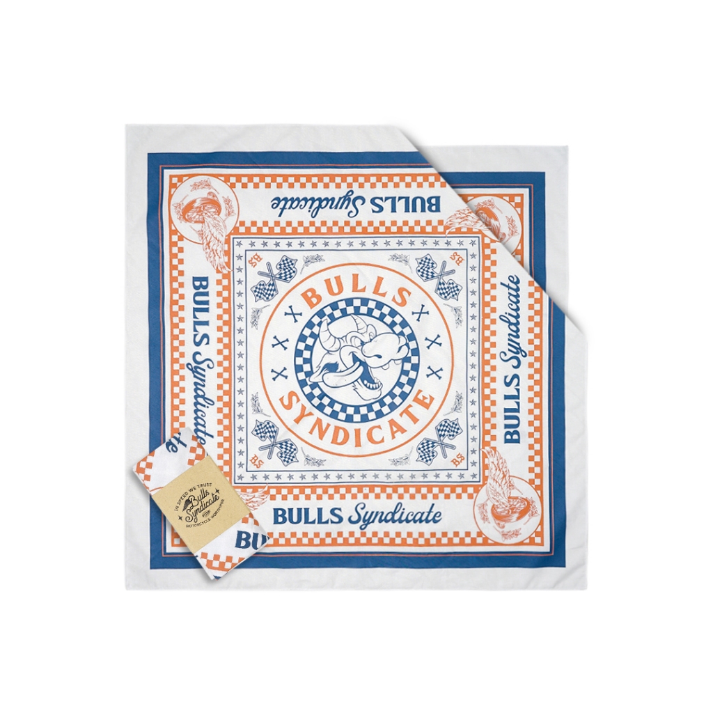 Jual BULLS SYNDICATE Bandana | Slayer Orange Race Flag | Shopee Indonesia