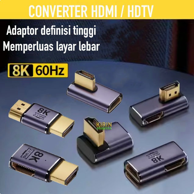 Jual Plug & Play Converter HDMI Memperluas Layar Lebar 8K 60Hz HDTV UHD ...