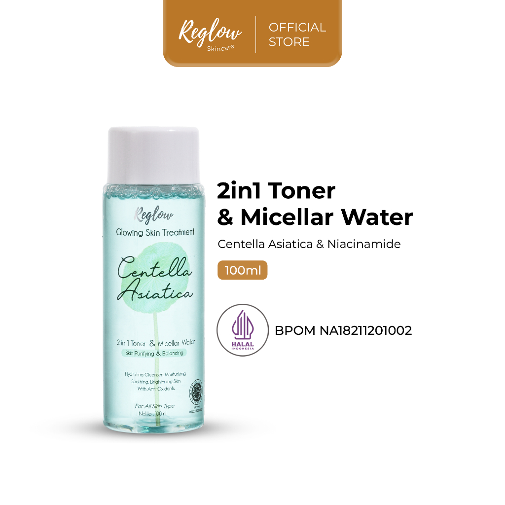 Jual Reglow 2 in 1 Toner & Micellar Water - Melembapkan dan Mengangkat ...